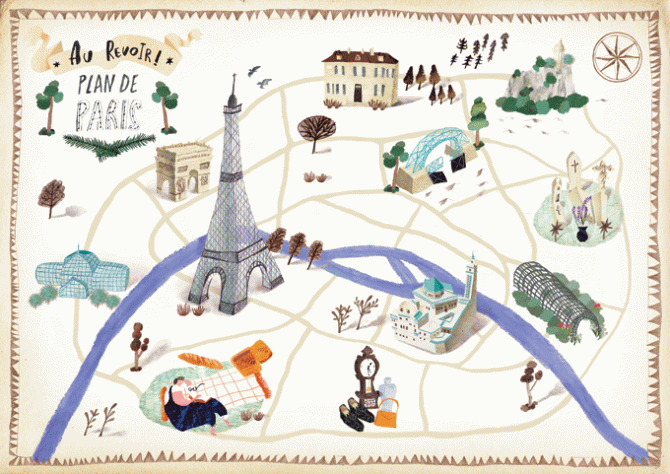 cartography, Image & iconography from the City of Lights. Paris by map ...